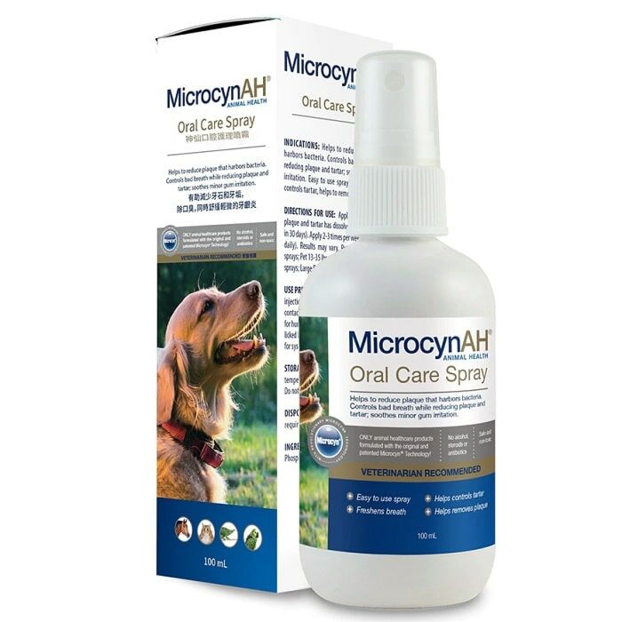 MicrocynAH All Animal Oral Care Spray 100ml | ePet.hk | Free Delivery