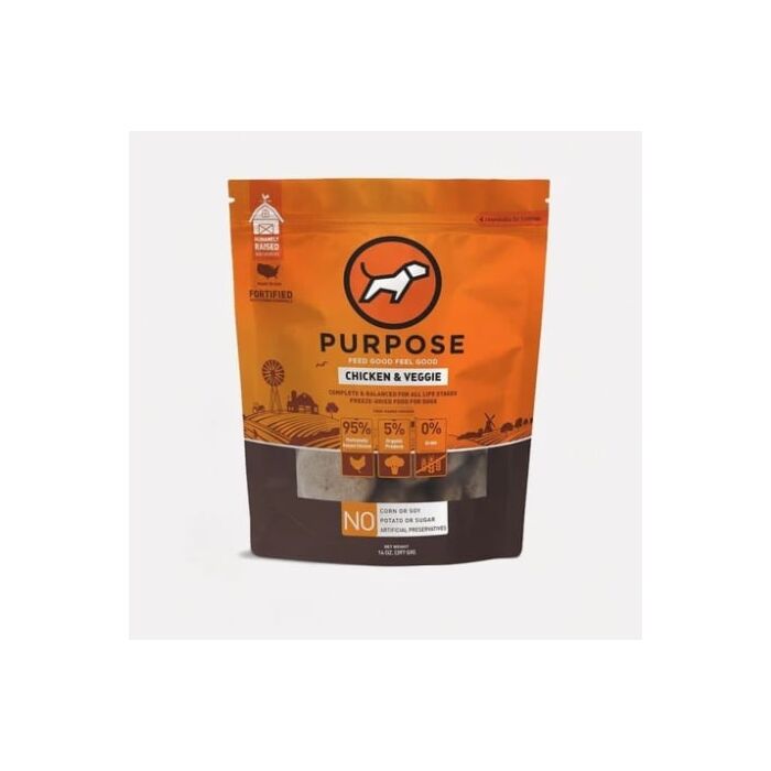 Purpose Freeze-Dried Raw Dog Food - Chicken & Veggie 14oz | ePet.hk | 免費送貨